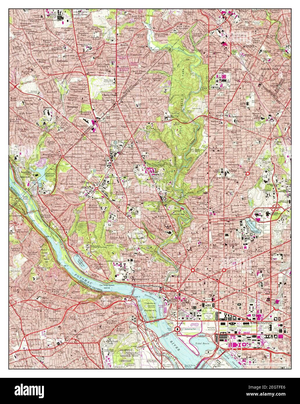 Washington dc street map hi-res stock photography and images - Alamy
