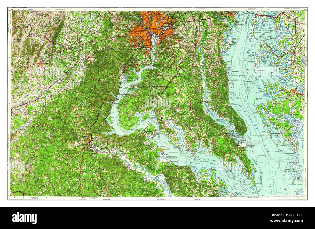 Dc street map hi-res stock photography and images - Alamy