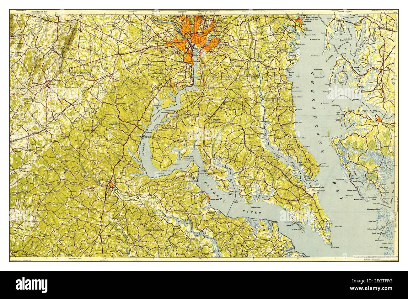 Washington dc street map Cut Out Stock Images & Pictures - Alamy