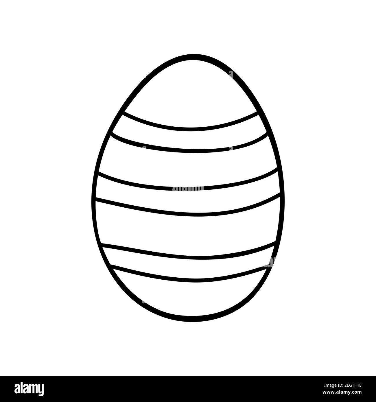 Doodle easter egg on Black and White Stock Photos & Images - Alamy