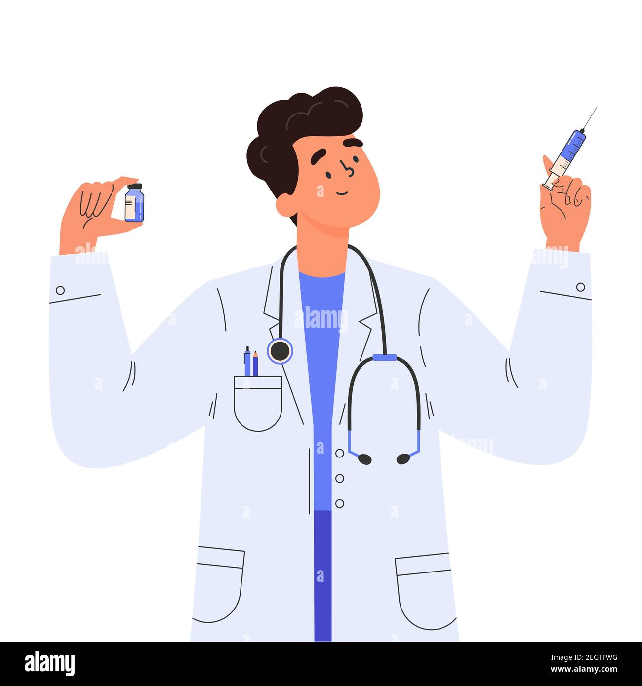 Lab gown Stock Vector Images - Alamy