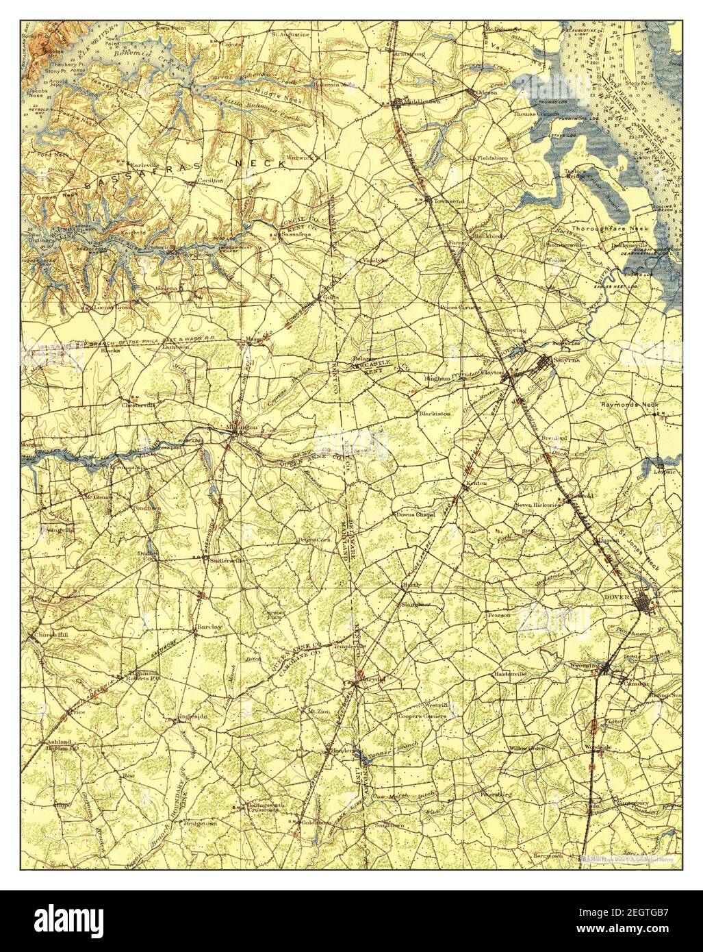 Dover, Delaware, map 1920, 1:125000, United States of America by ...