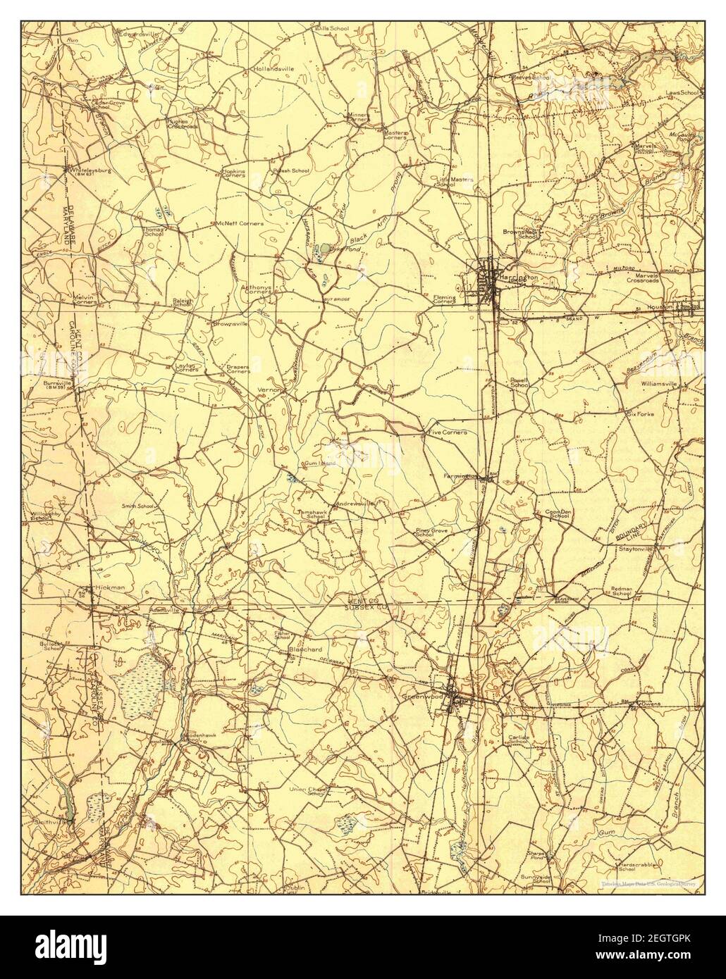 Harrington map Cut Out Stock Images & Pictures - Alamy