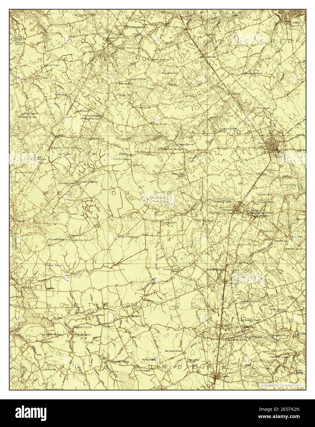 Wyoming, Delaware, map 1926, 1:48000, United States of America by ...