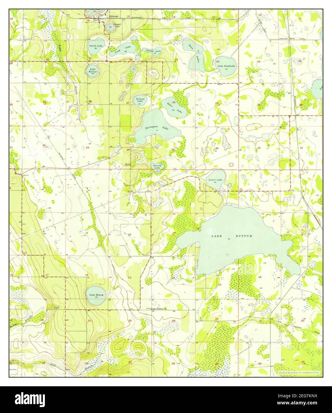 Alturas, Florida, map 1955, 1:24000, United States of America by ...