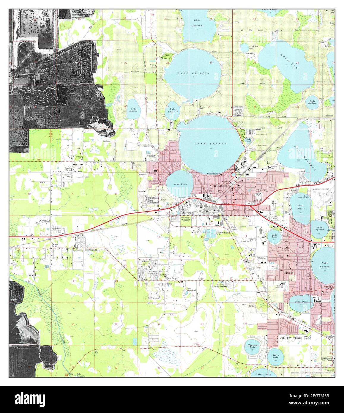 Map of auburndale hi-res stock photography and images - Alamy