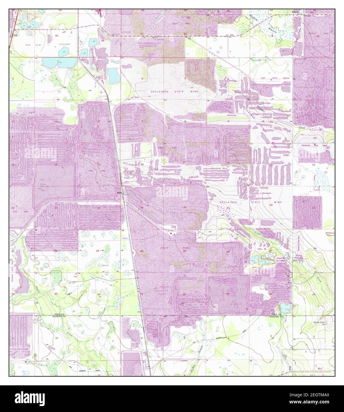 Baird, Florida, map 1955, 1:24000, United States of America by Timeless ...