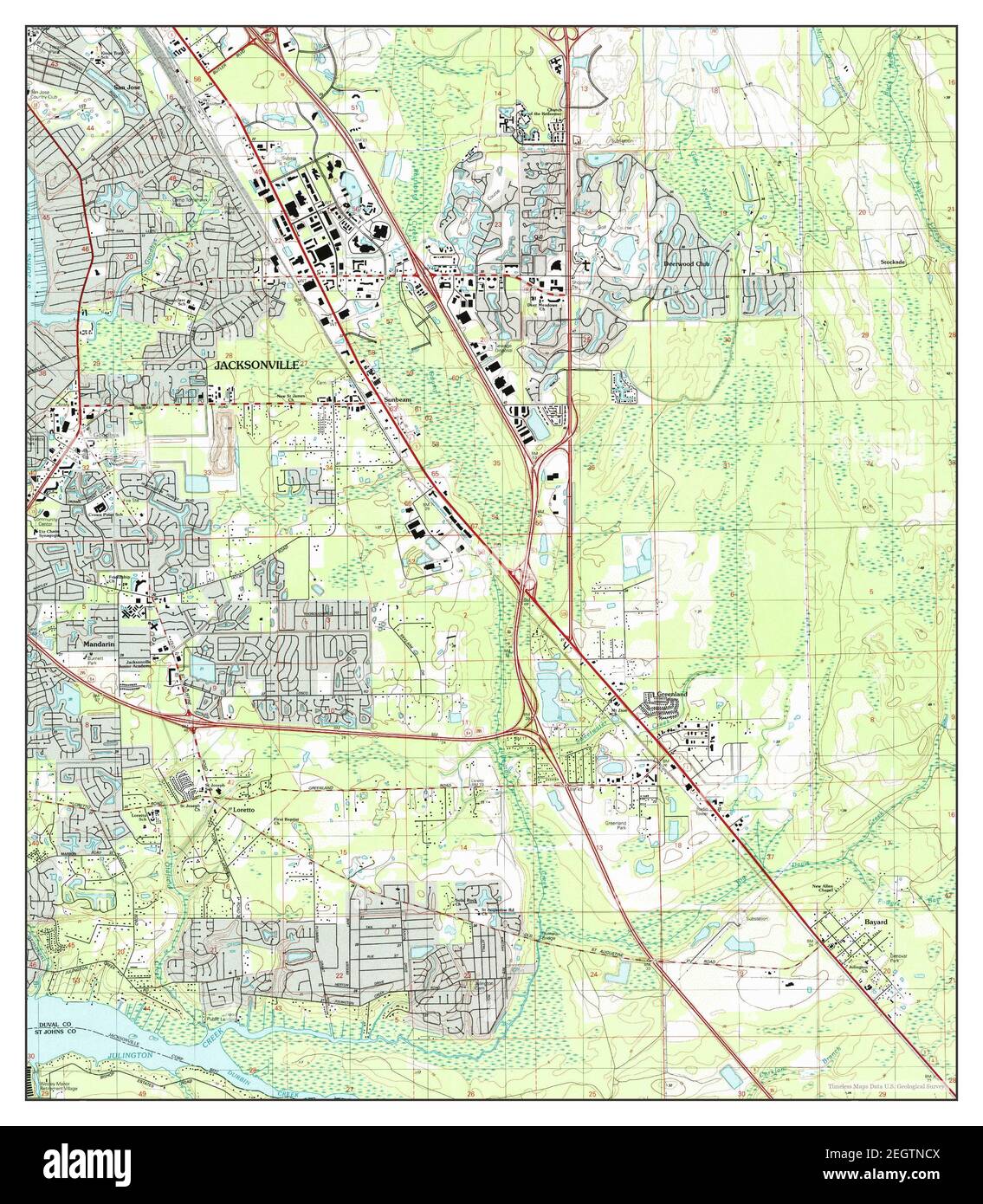Bayard, Florida, map 1993, 1:24000, United States of America by ...