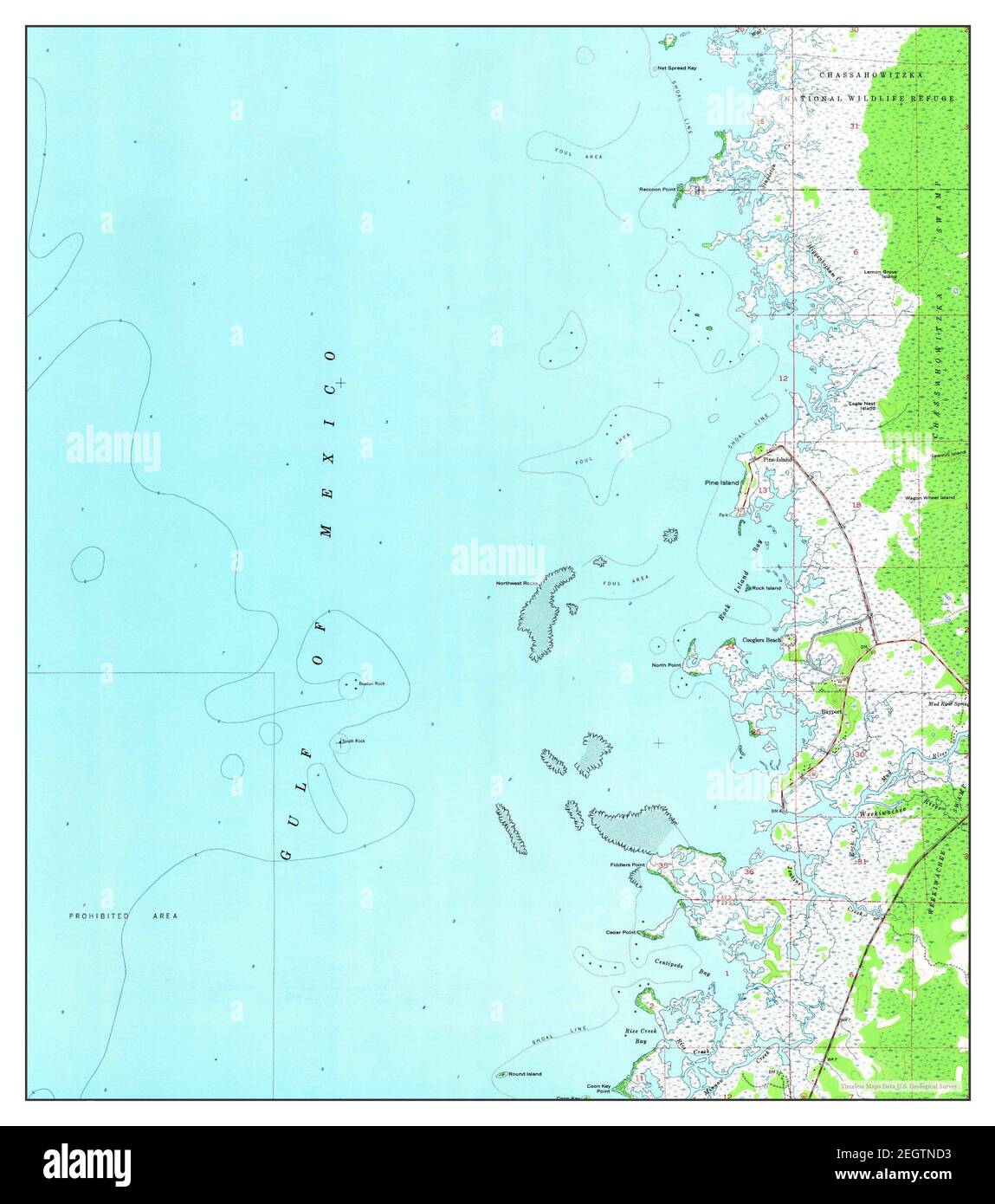 Bayport, Florida, map 1954, 1:24000, United States of America by ...