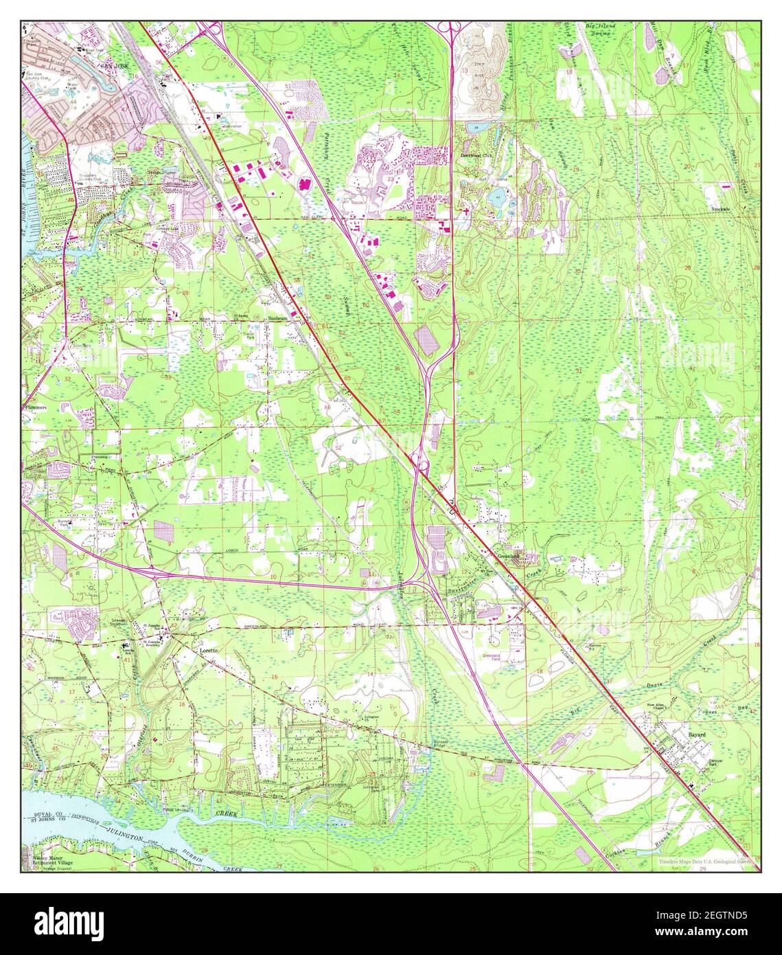 Bayard, Florida, map 1964, 1:24000, United States of America by ...