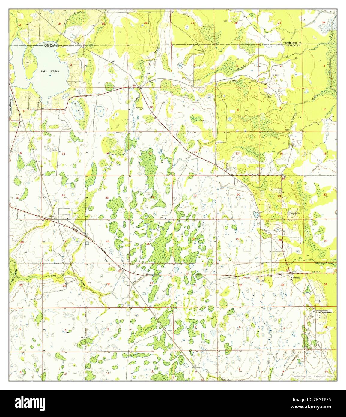 Bithlo, Florida, map 1953, 1:24000, United States of America by ...