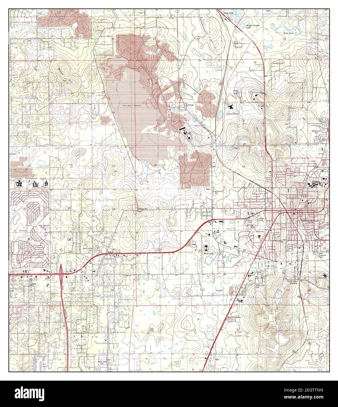 Brooksville Florida Map High Resolution Stock Photography and Images ...