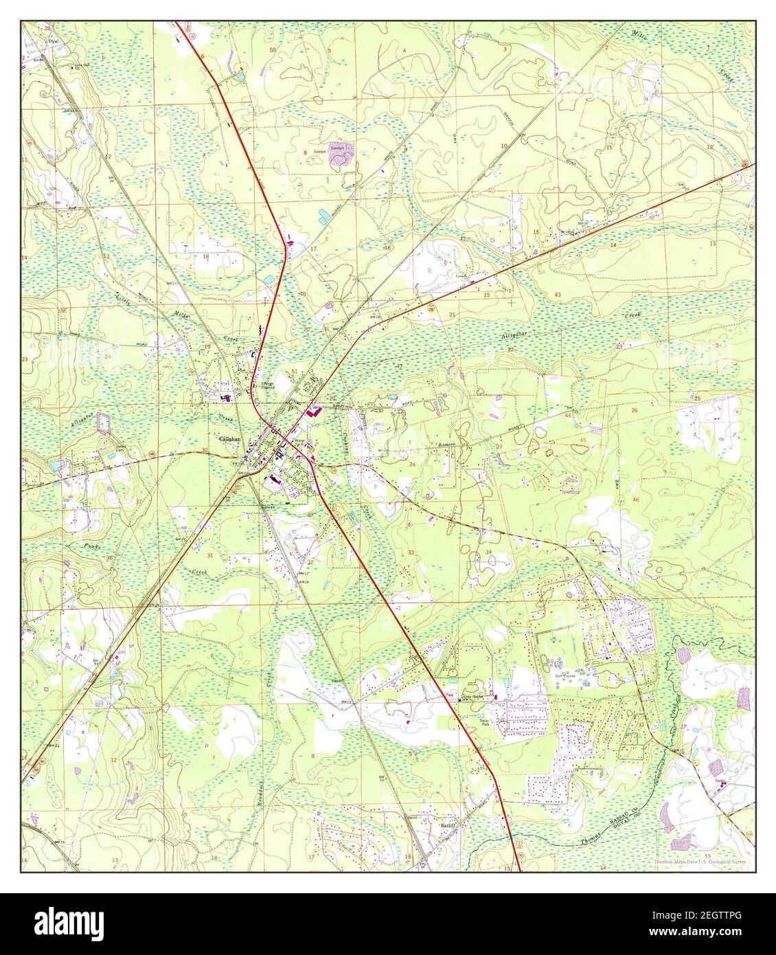 Map of callahan hi-res stock photography and images - Alamy
