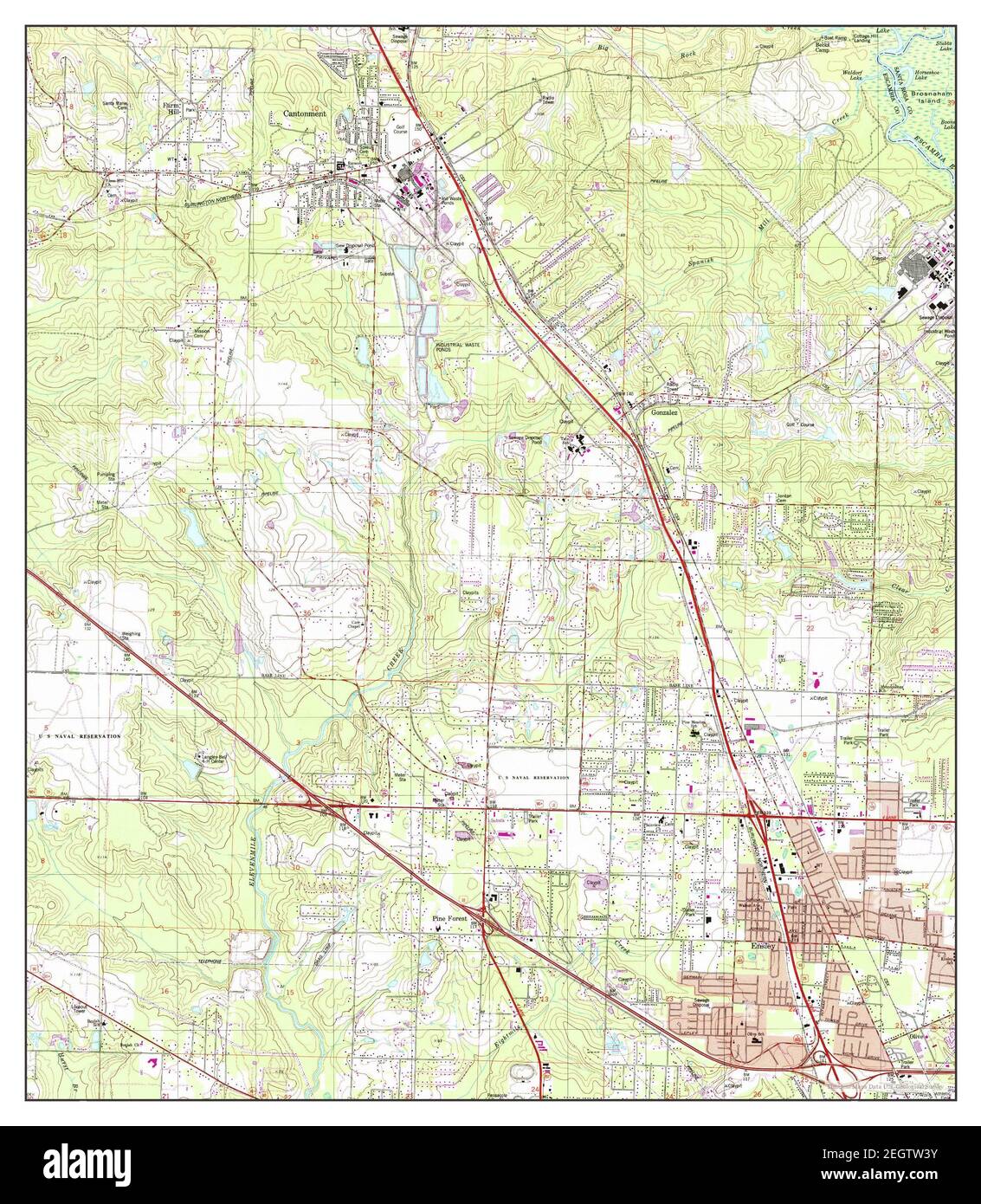 Cantonment, Florida, map 1978, 1:24000, United States of America by ...
