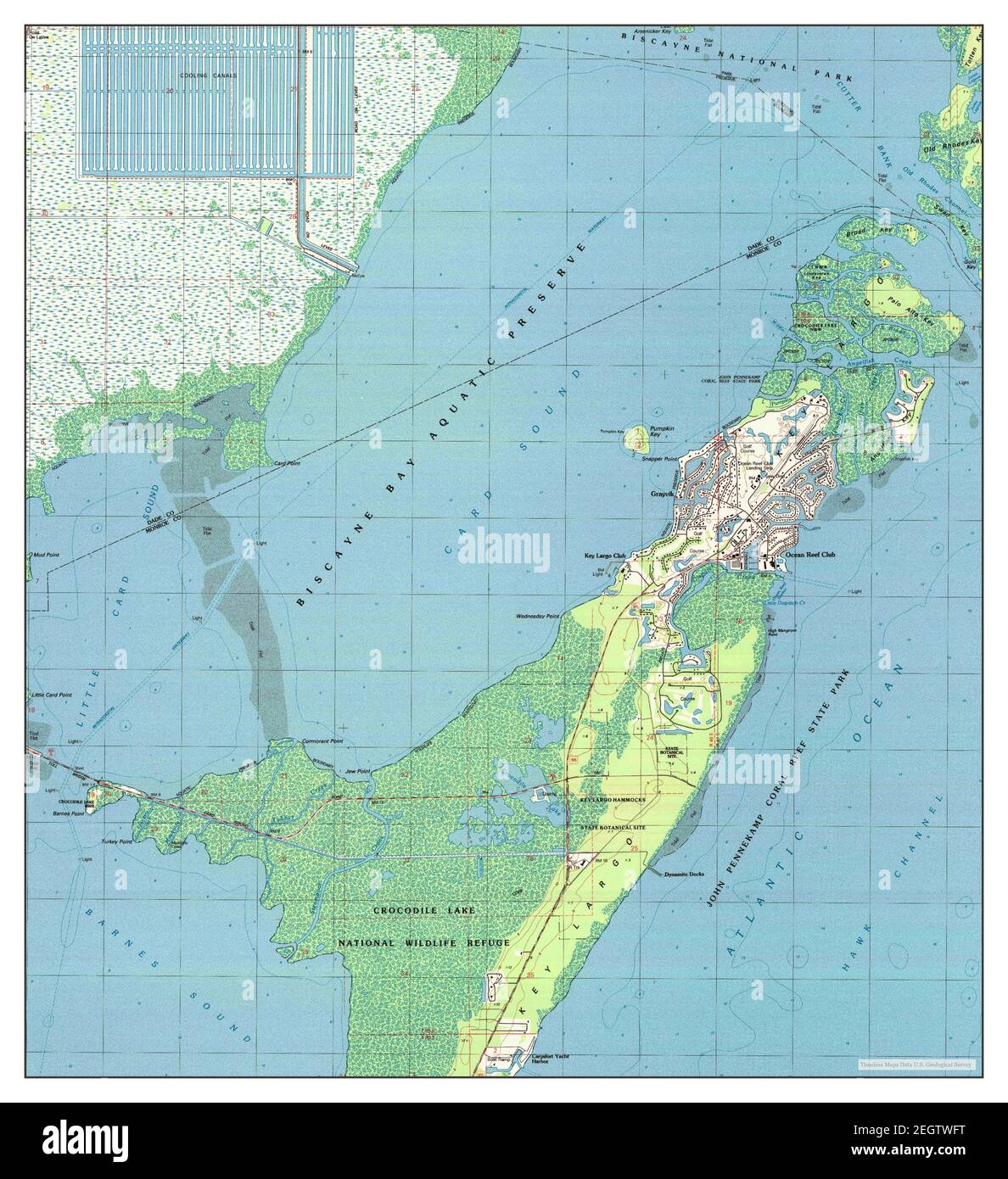 Card Sound, Florida, map 1994, 1:24000, United States of America by ...