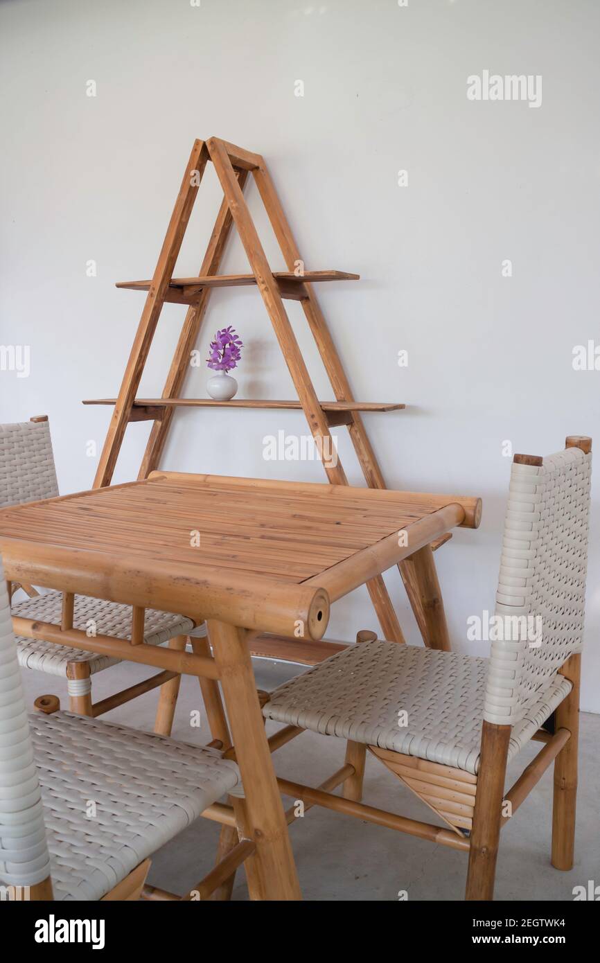 Simple resort furniture seat setting arrangement, stock photo Stock ...