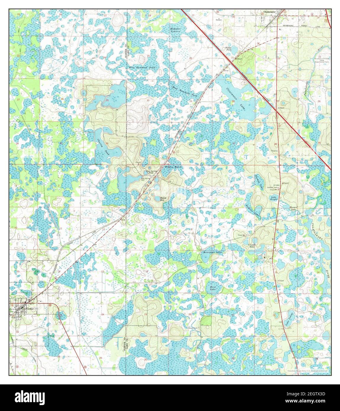 Center Hill, Florida, map 1969, 1:24000, United States of America by ...