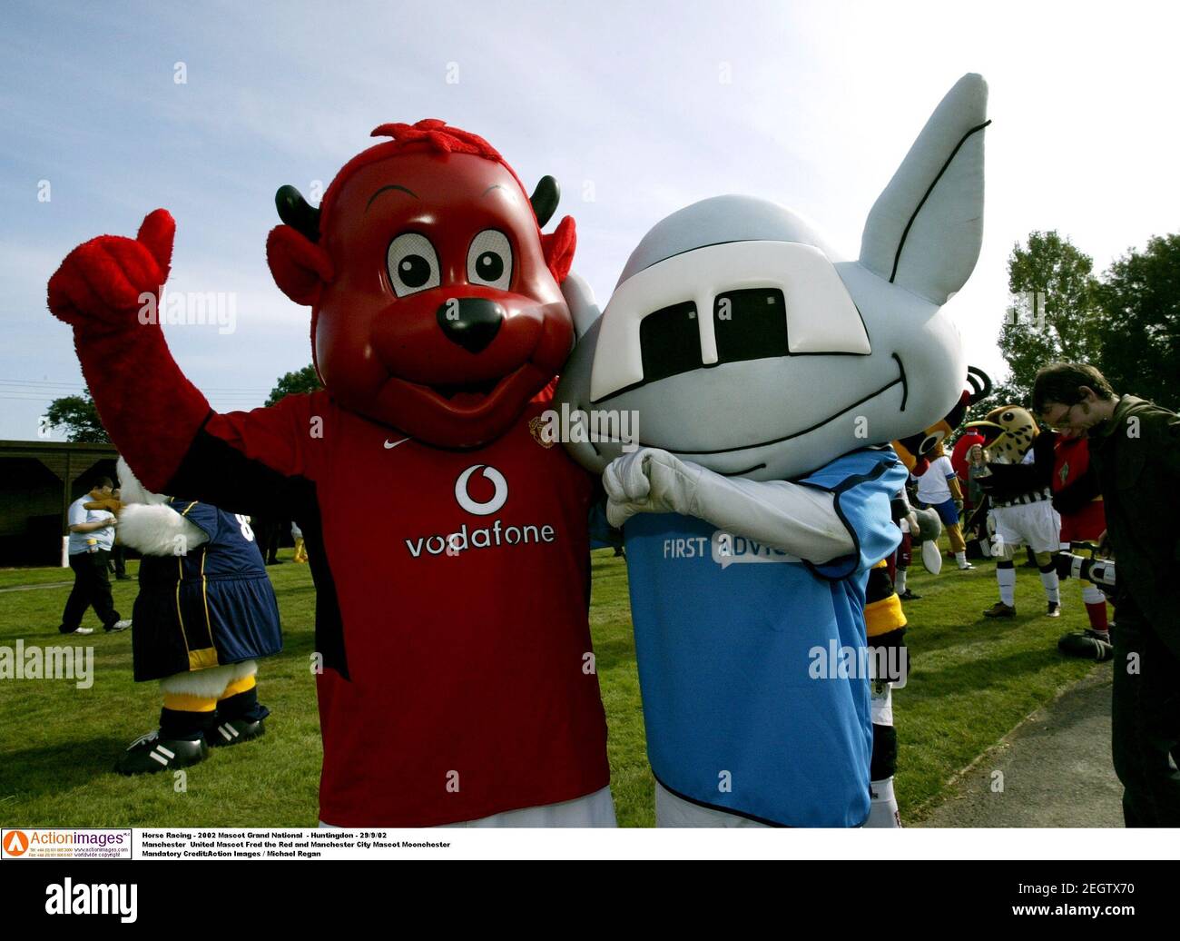 Manchester city mascot moonchester hi-res stock photography and images ...