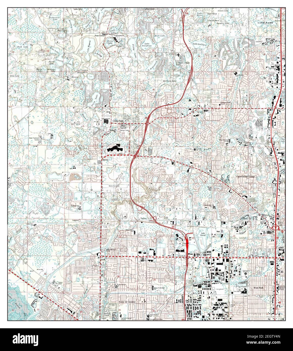 Citrus Park, Florida, map 1998, 1:24000, United States of America by ...