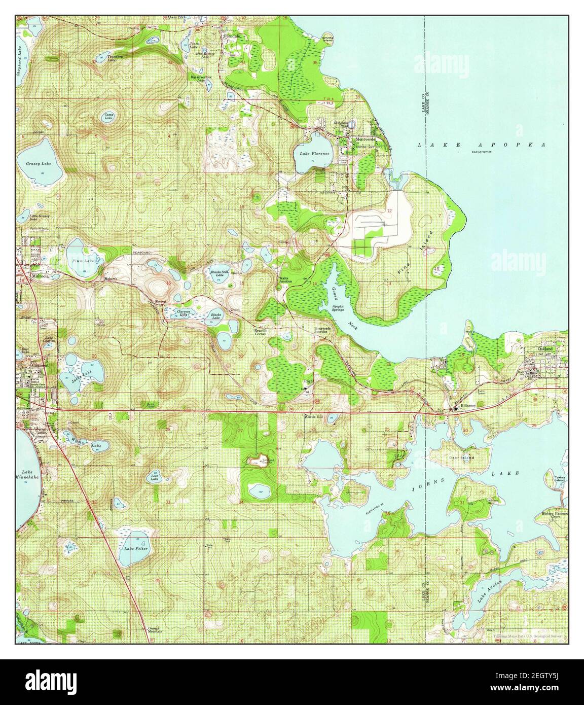 Clermont florida map hi-res stock photography and images - Alamy