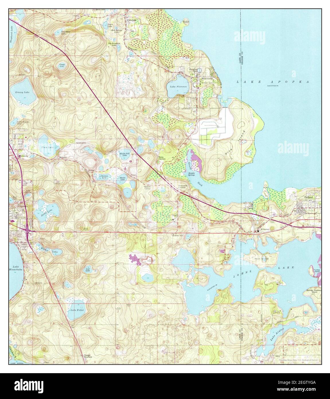 Clermont florida map Cut Out Stock Images & Pictures - Alamy