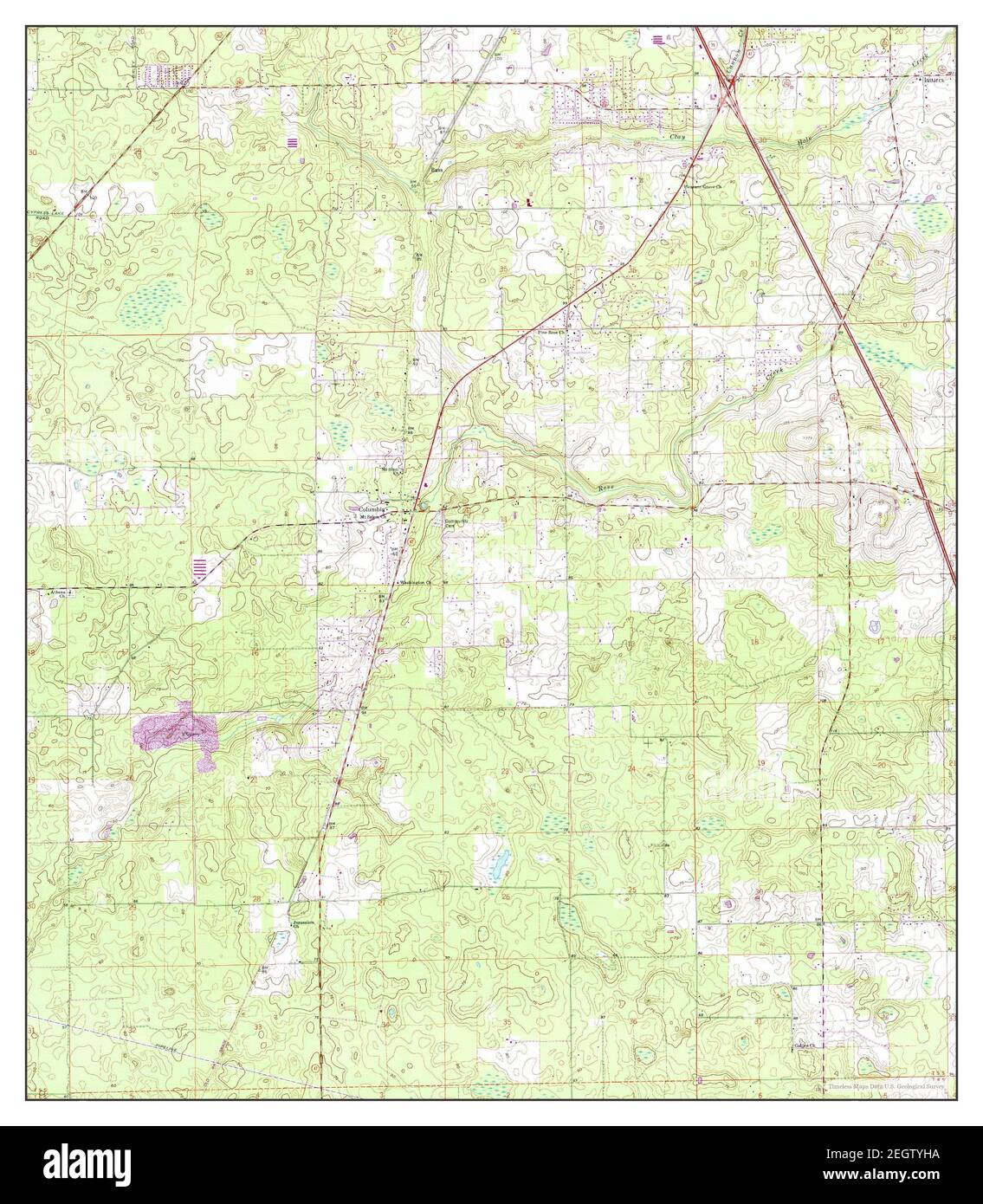 Columbia, Florida, map 1963, 1:24000, United States of America by ...