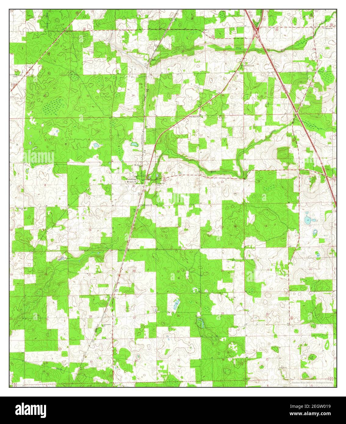Columbia, Florida, map 1963, 1:24000, United States of America by ...