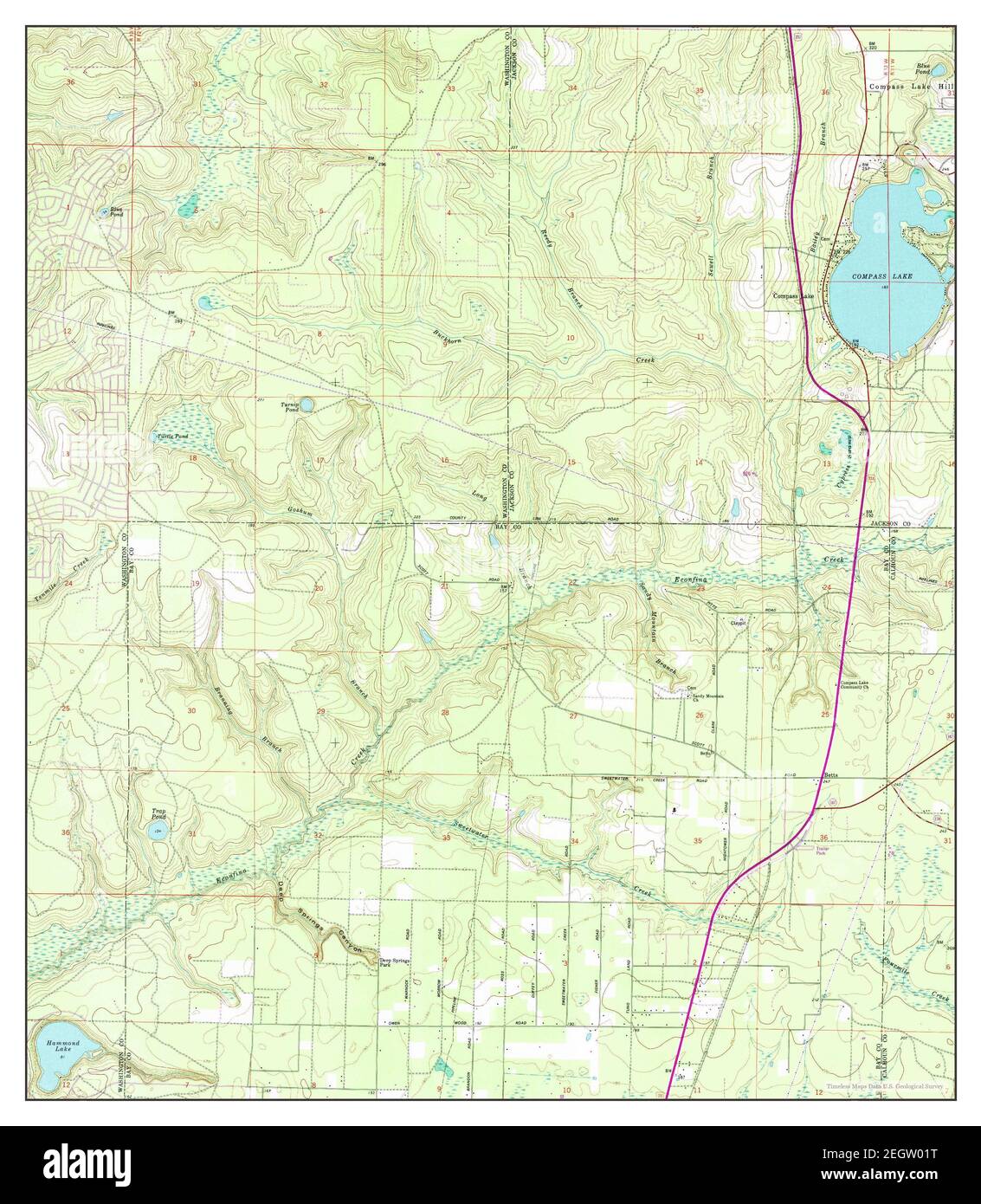 Compass Lake, Florida, map 1994, 1:24000, United States of America by ...