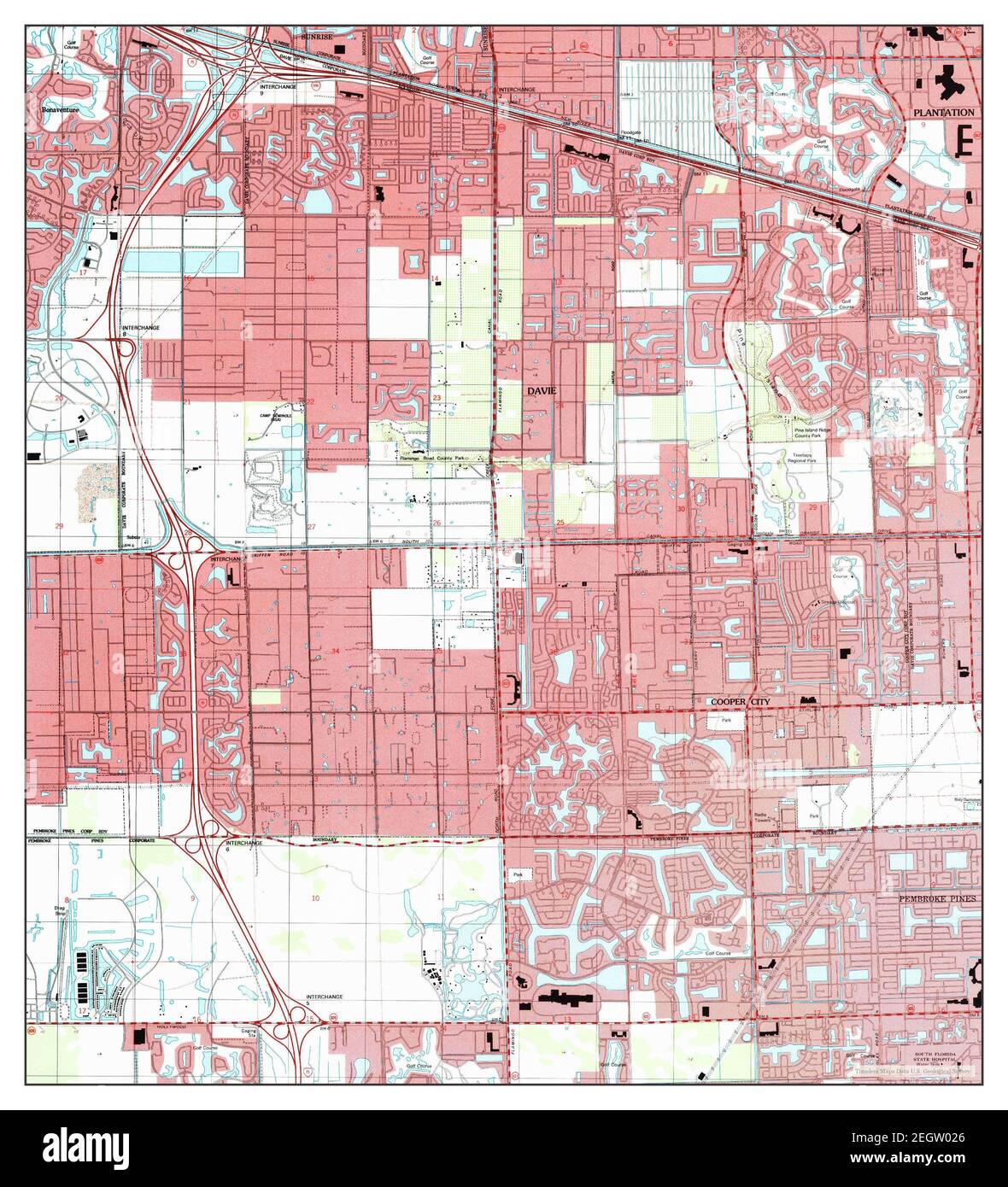 Cooper City, Florida, map 1994, 1:24000, United States of America by ...