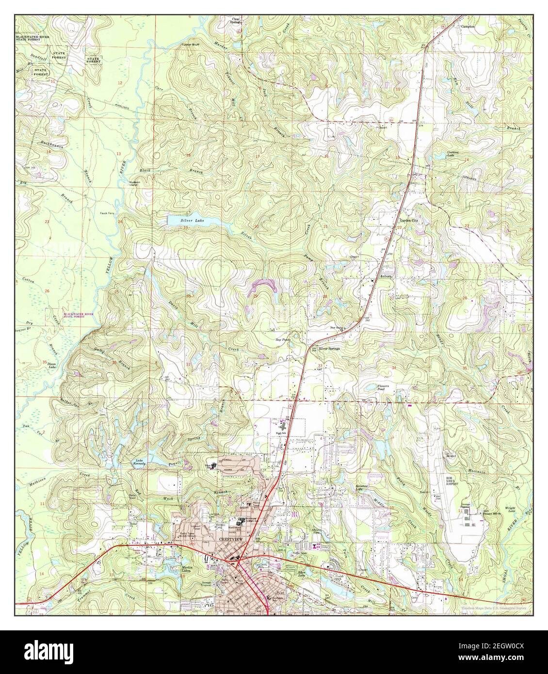 Crestview Florida Map High Resolution Stock Photography and Images - Alamy