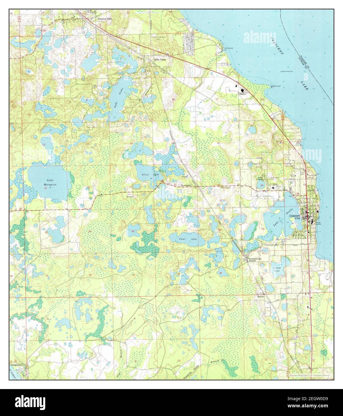 Crescent Florida Map