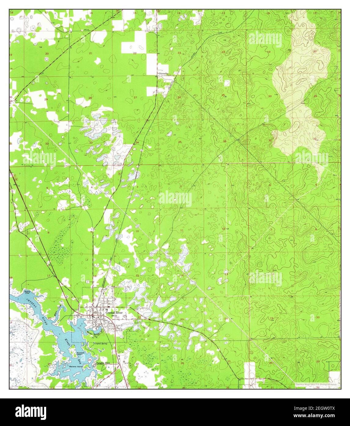 Crystal River Waterway Map