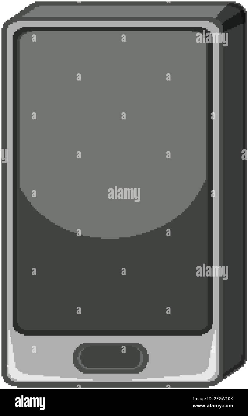 A mobile phone on white background illustration Stock Vector Image ...