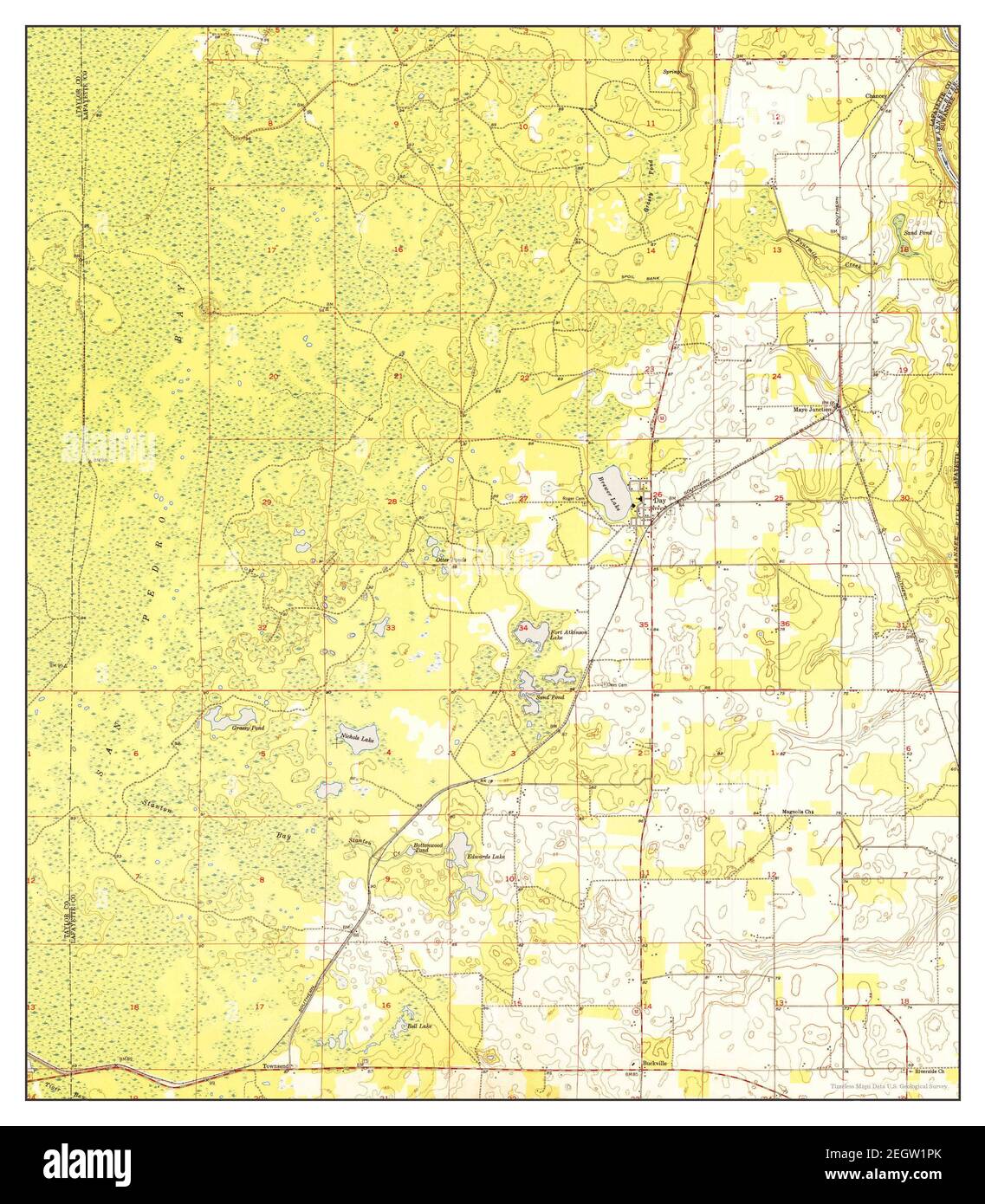 Day, Florida, map 1954, 1:24000, United States of America by Timeless ...