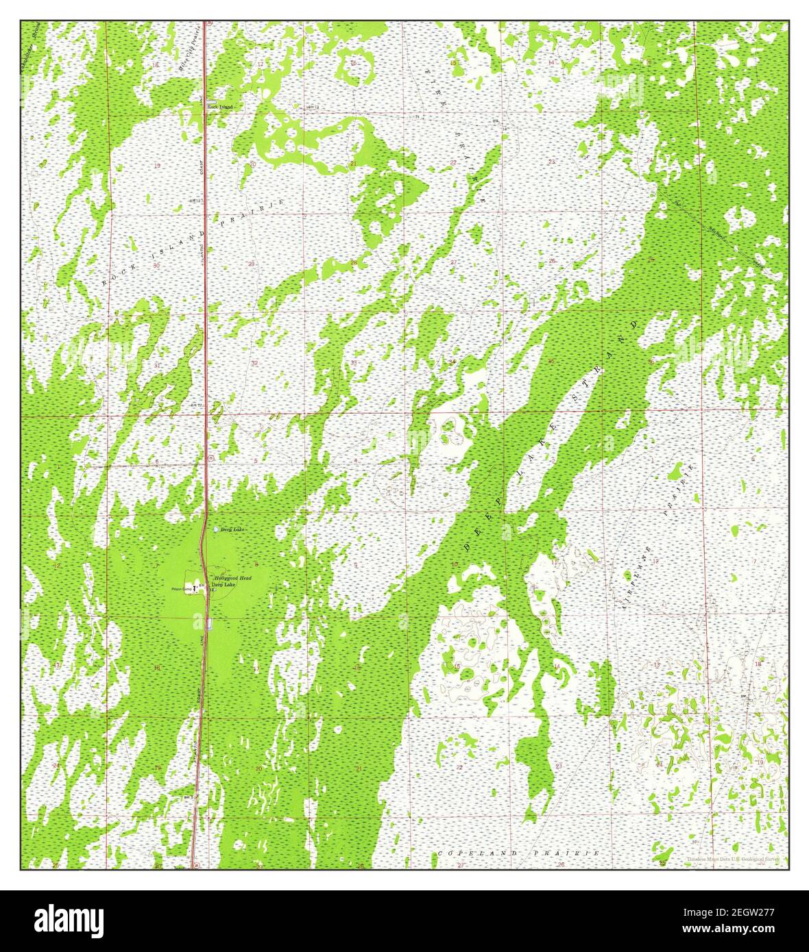 Deep Lake, Florida, map 1959, 1:24000, United States of America by ...