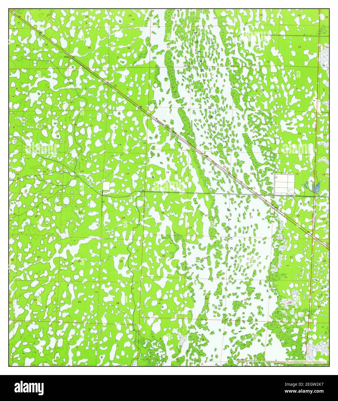 Delta, Florida, map 1945, 1:24000, United States of America by Timeless ...