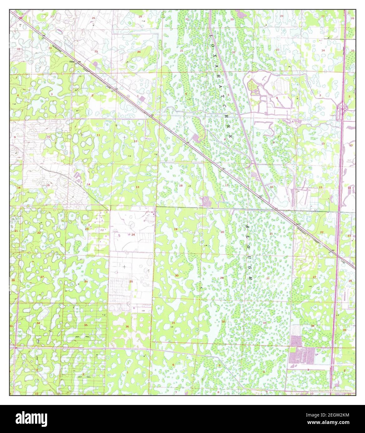 Delta, Florida, map 1945, 1:24000, United States of America by Timeless ...