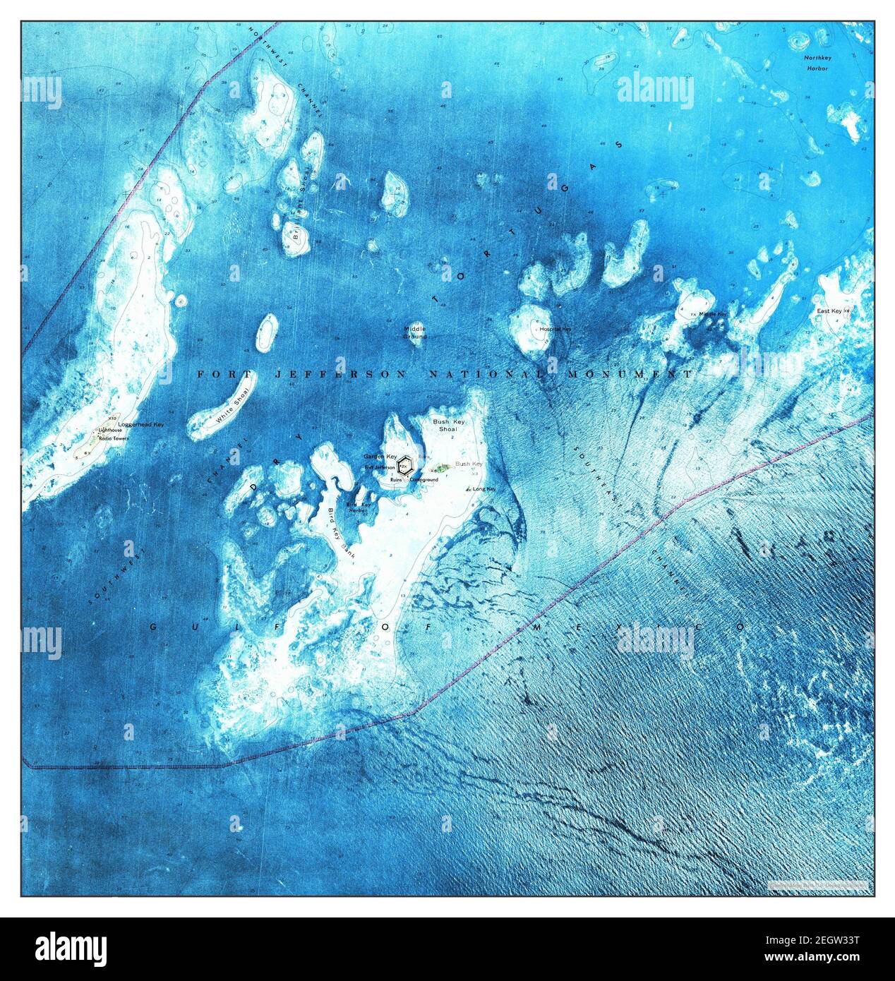Dry Tortugas, Florida, map 1971, 1:24000, United States of America by ...