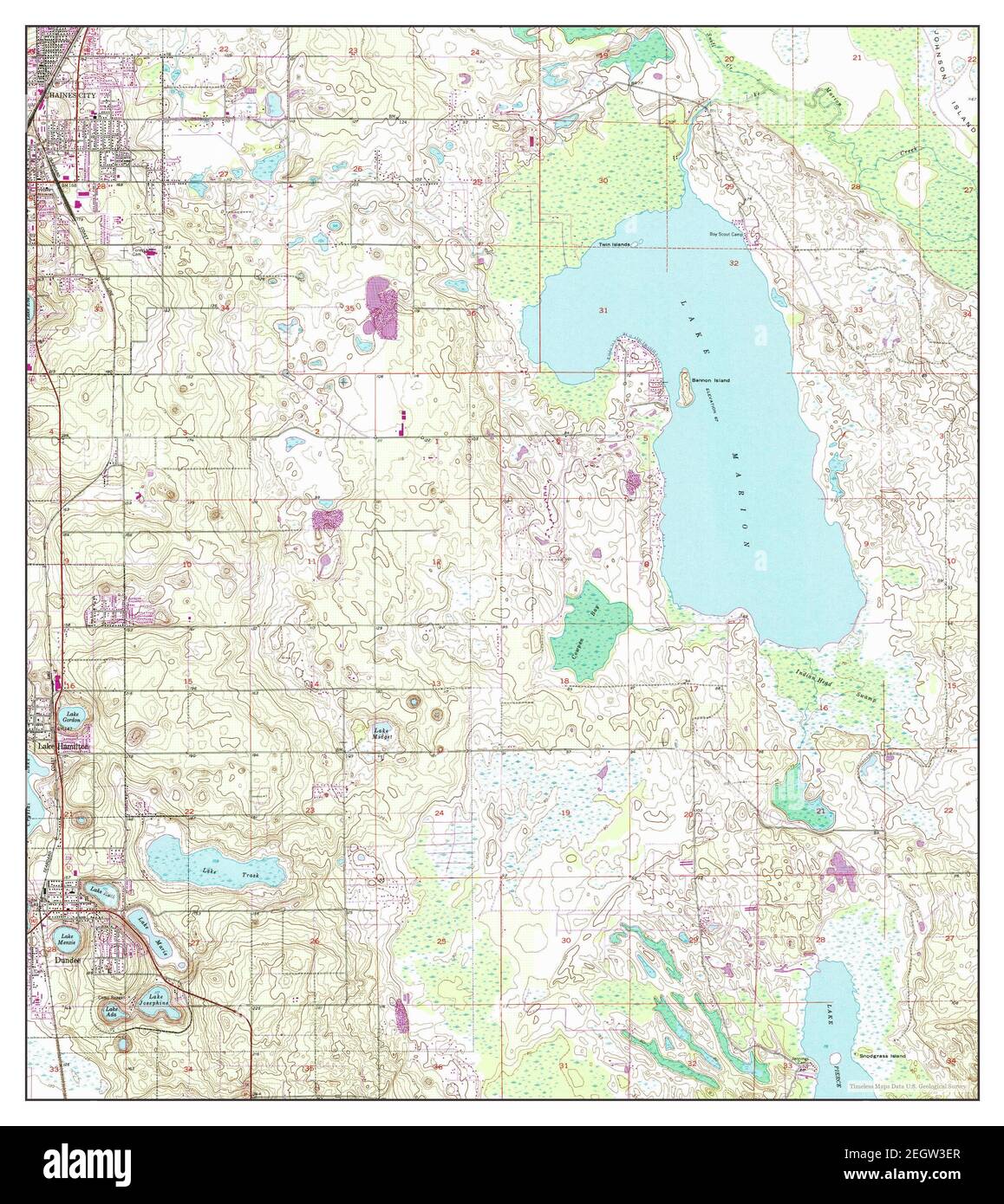 Dundee, Florida, map 1953, 1:24000, United States of America by ...