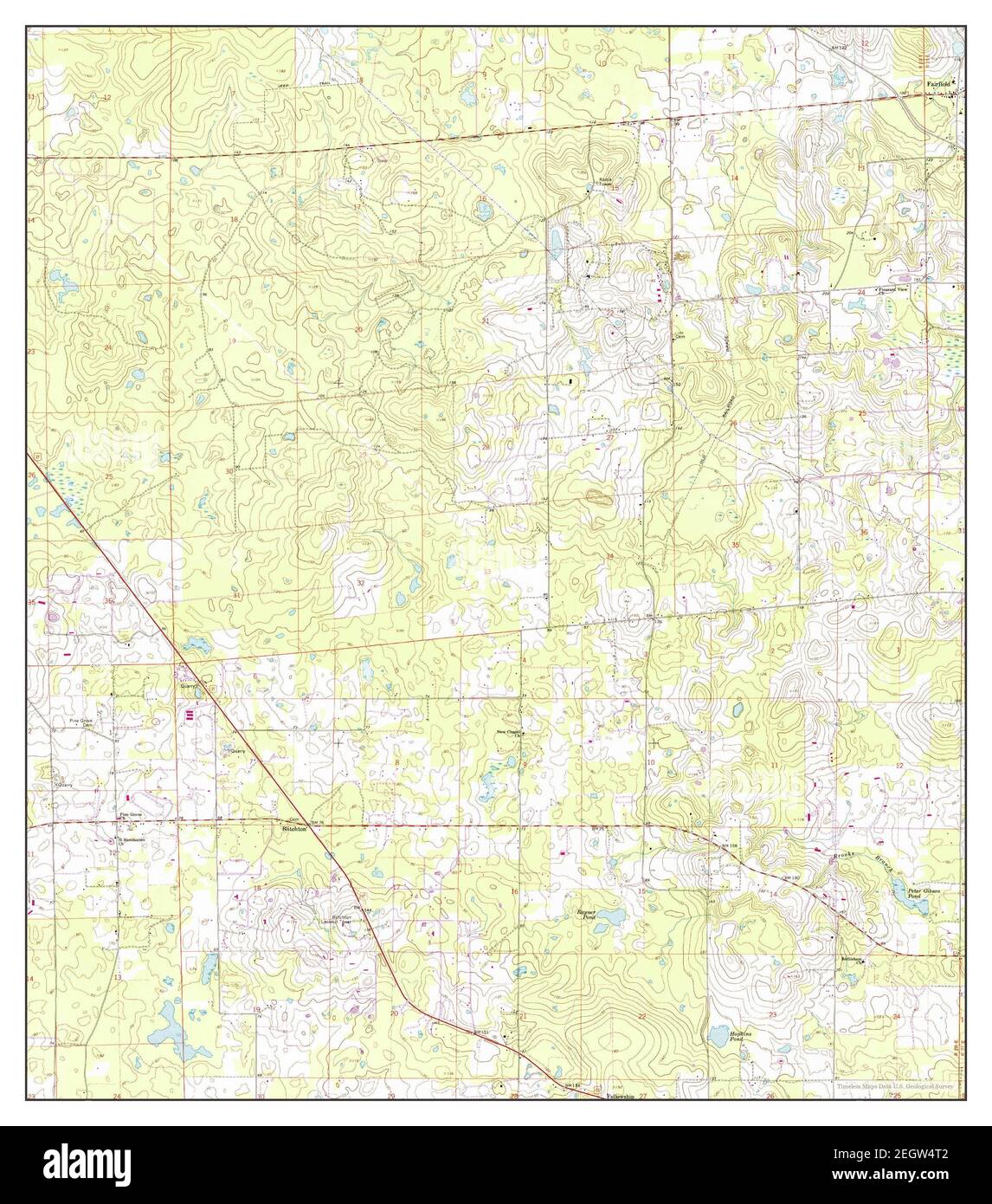 Fairfield, Florida, map 1968, 1:24000, United States of America by ...