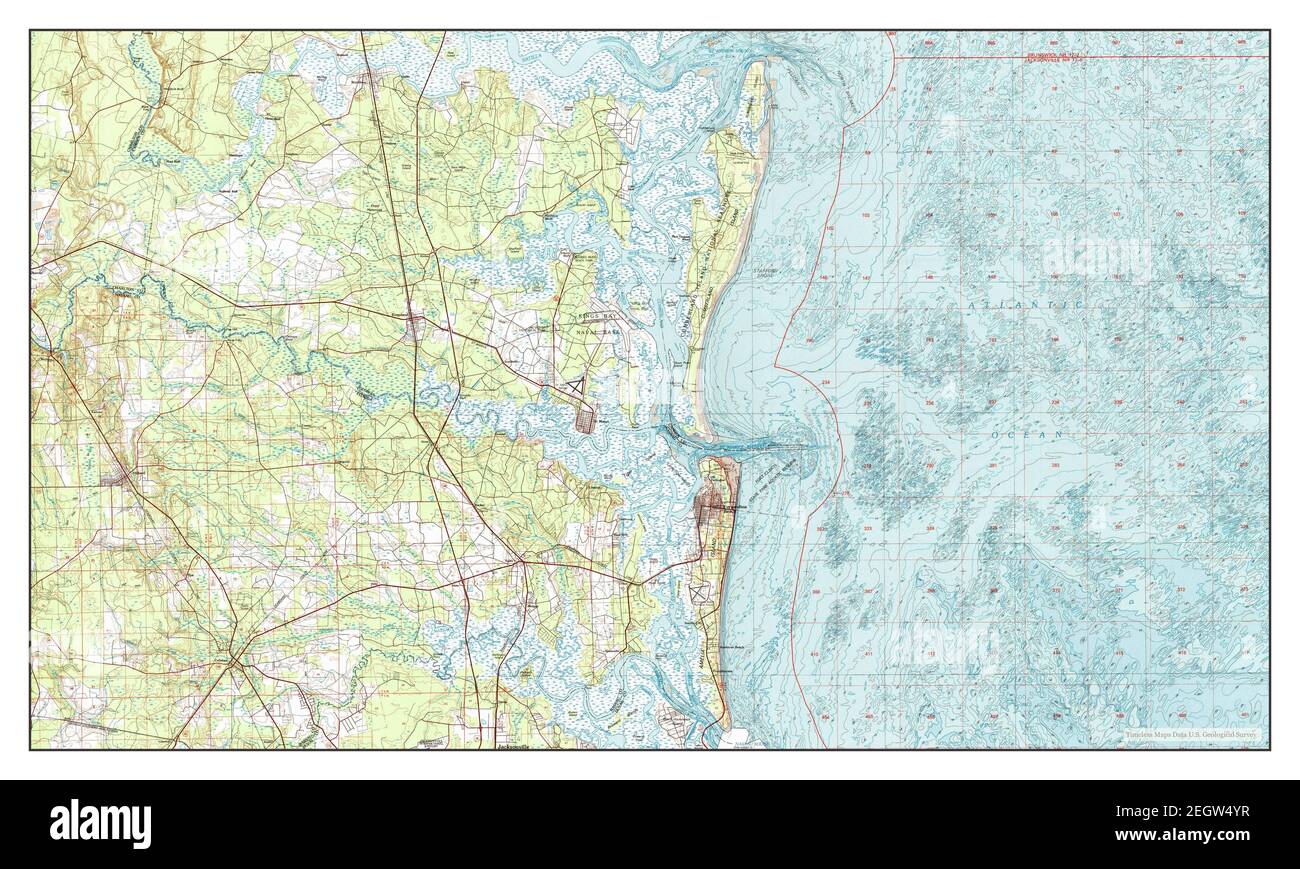 Fernandina beach florida map Cut Out Stock Images & Pictures - Alamy