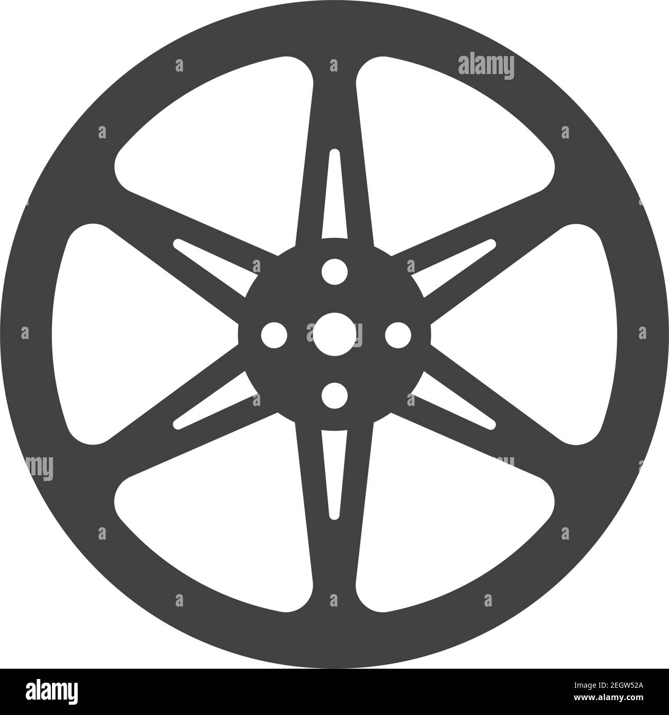 wheel icon logo illustration vector template design Stock Vector Image ...