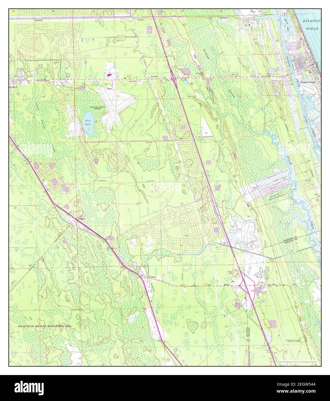 Map Of Flagler High Resolution Stock Photography and Images - Alamy