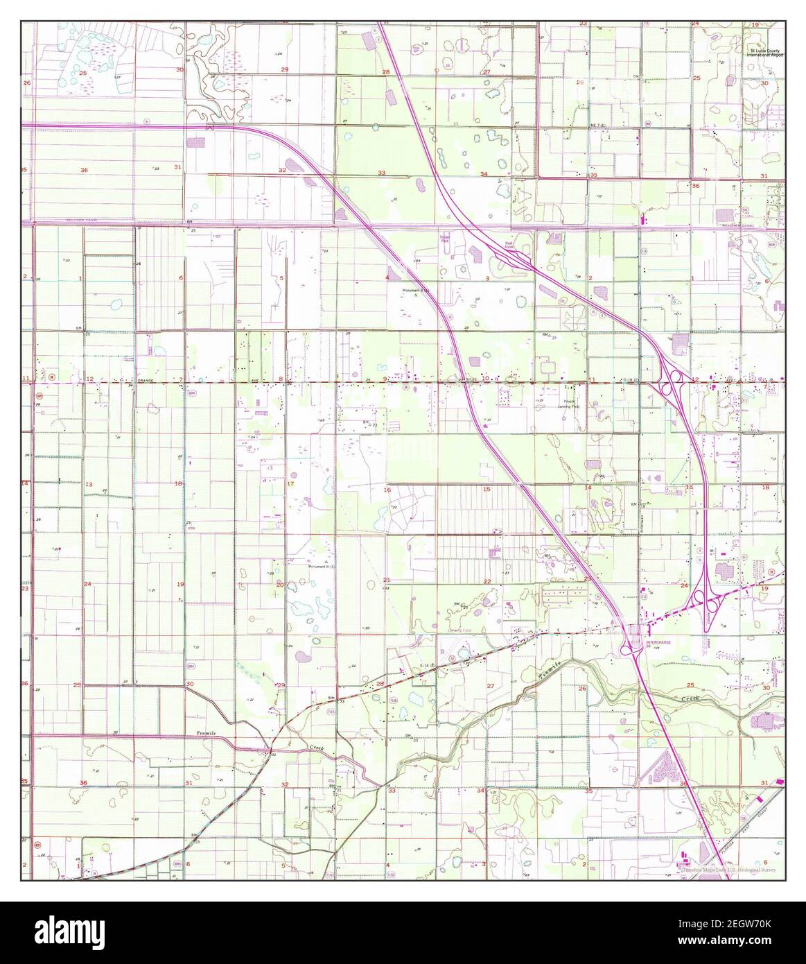 Fort Pierce NW, Florida, map 1949, 1:24000, United States of America by ...