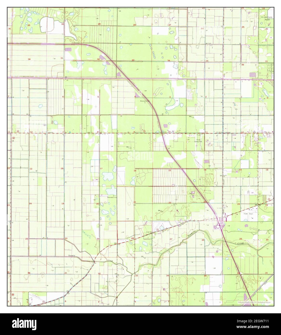 Fort Pierce NW, Florida, map 1950, 1:24000, United States of America by ...