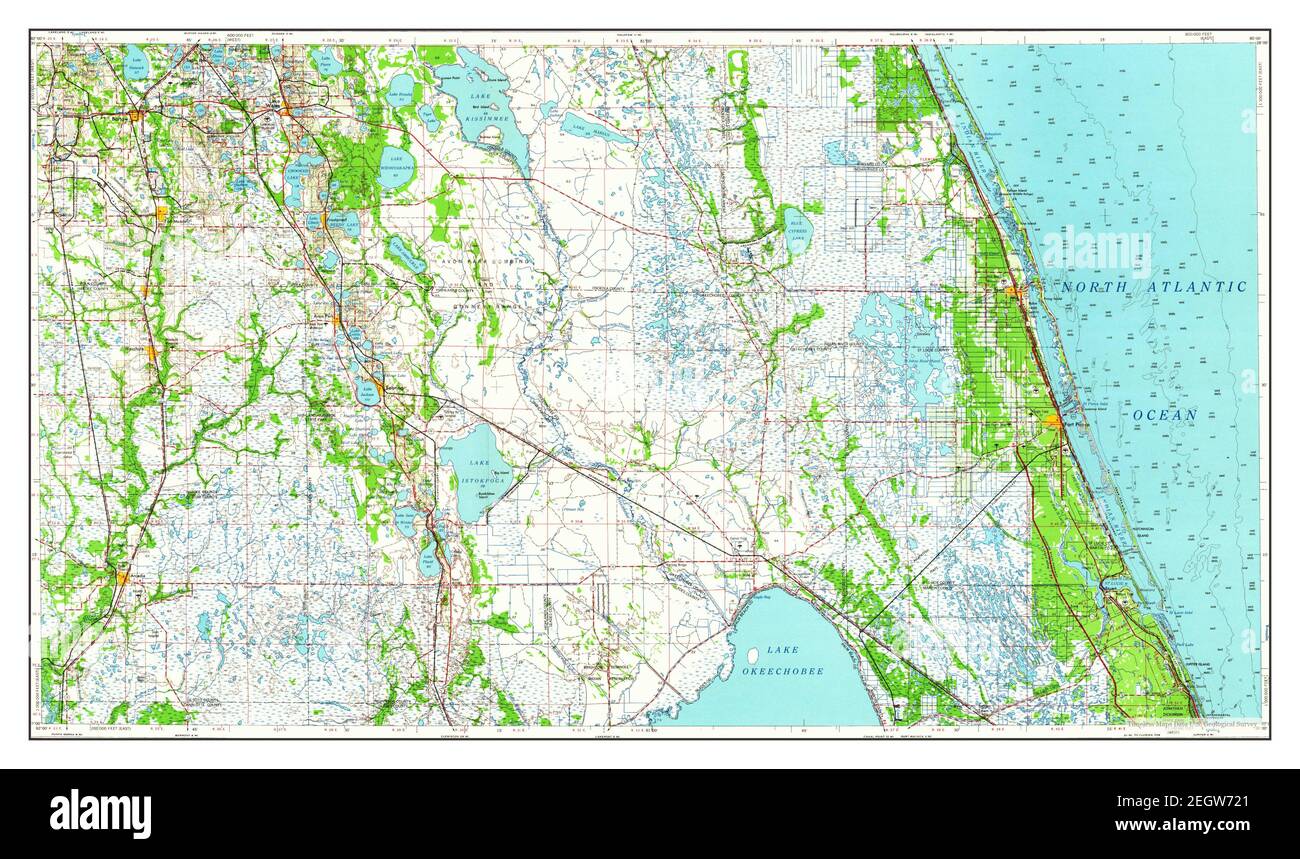 Fort Pierce, Florida, map 1959, 1:250000, United States of America by ...