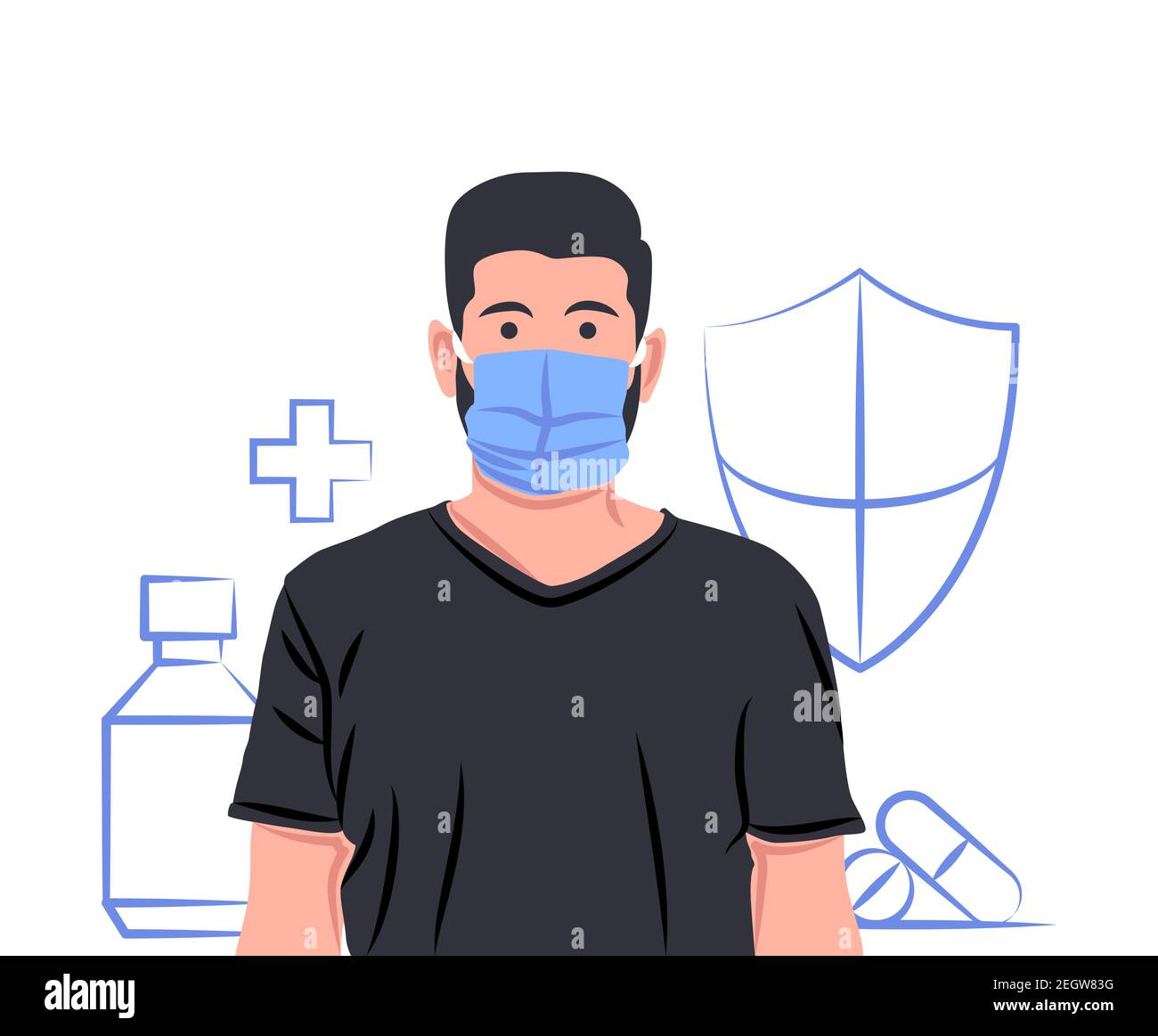 Vector medicine in shadow of sharp lines style Stock Vector Image & Art ...