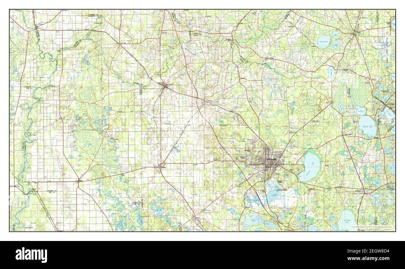 Gainesville florida map hi-res stock photography and images - Alamy