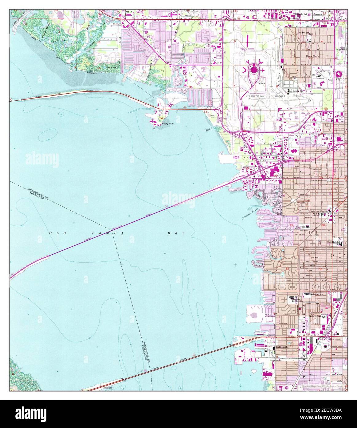 Gandy Bridge, Florida, map 1956, 1:24000, United States of America by ...
