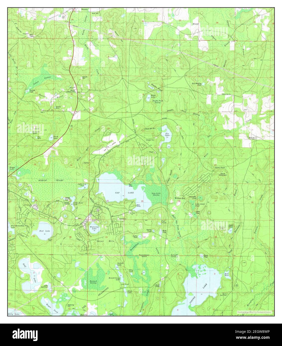 Lake county florida map Cut Out Stock Images & Pictures - Alamy